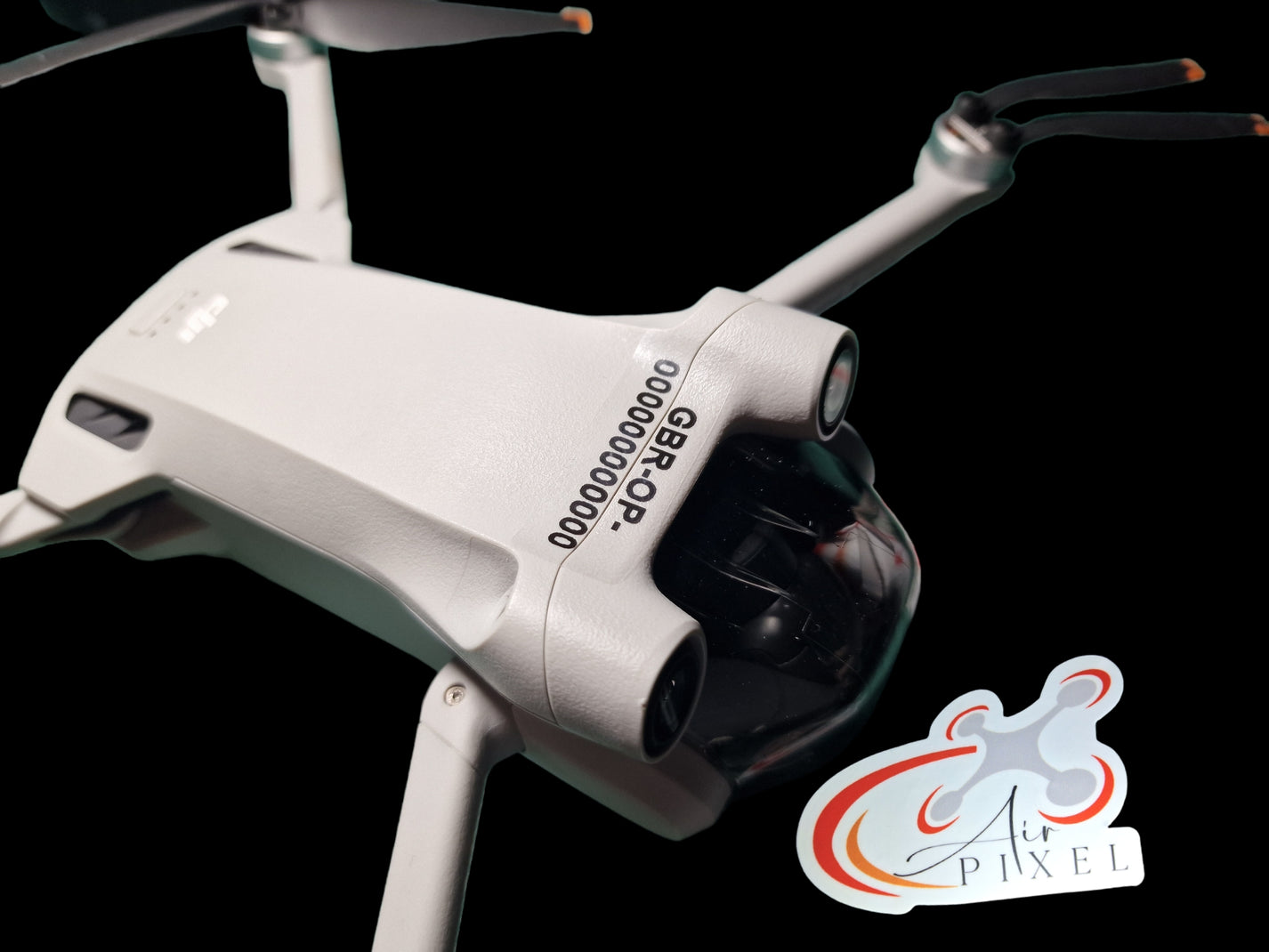 CAA Drone Operator ID Printed on Clear Stickers | AirPixel