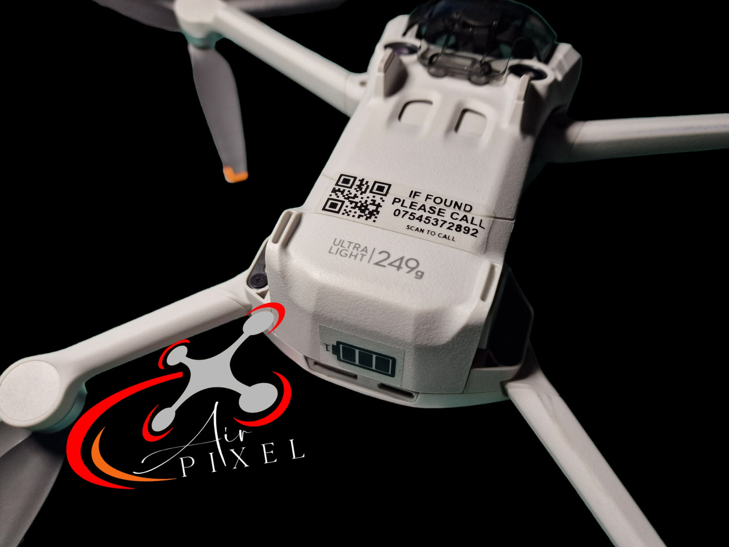CAA Drone Operator ID Printed on Clear Stickers | AirPixel