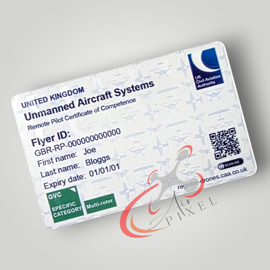 Operator ID Stickers for your drone, we also print CAA flyer ID cards ...
