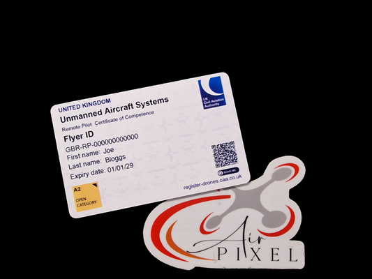 Operator ID Stickers for your drone, we also print CAA flyer ID cards ...