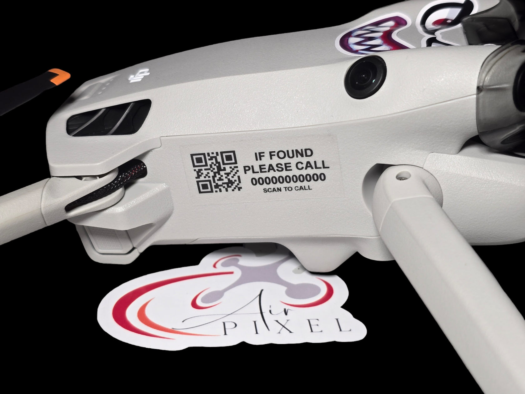 CAA Drone Operator ID Printed on Clear Stickers | AirPixel
