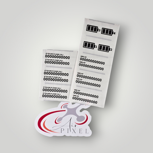 Operator ID Stickers for your drone, we also print CAA flyer ID cards ...