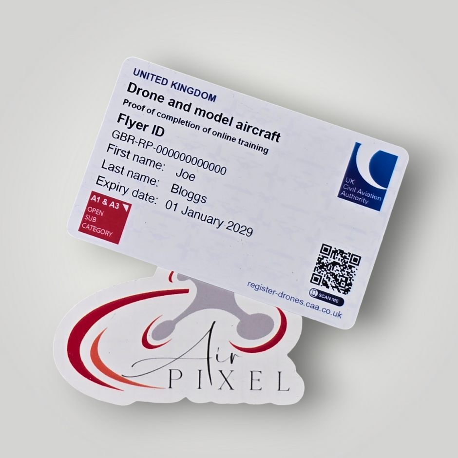 Operator ID Stickers for your drone, we also print CAA flyer ID cards ...