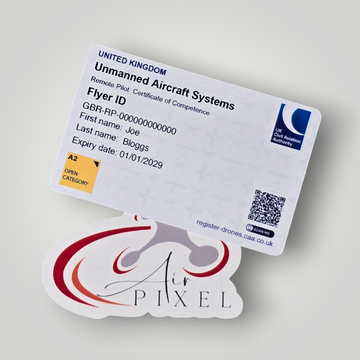 Operator ID Stickers for your drone, we also print CAA flyer ID cards ...