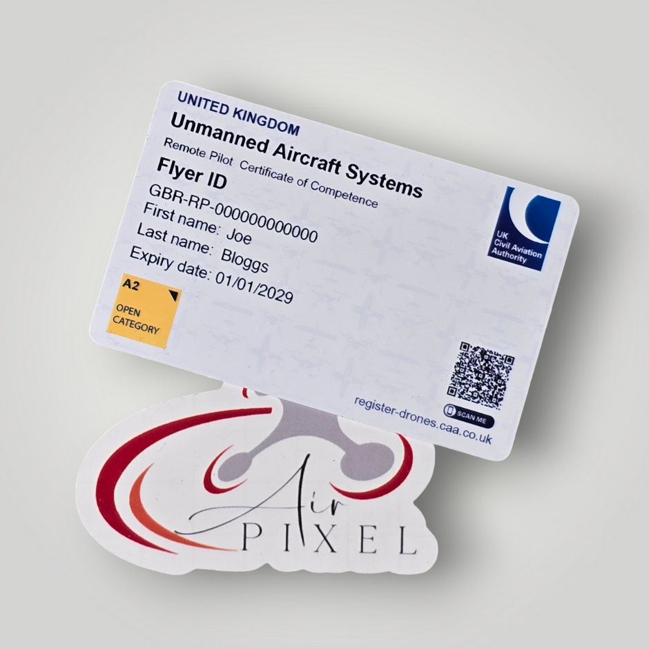 Operator ID Stickers for your drone, we also print CAA flyer ID cards ...