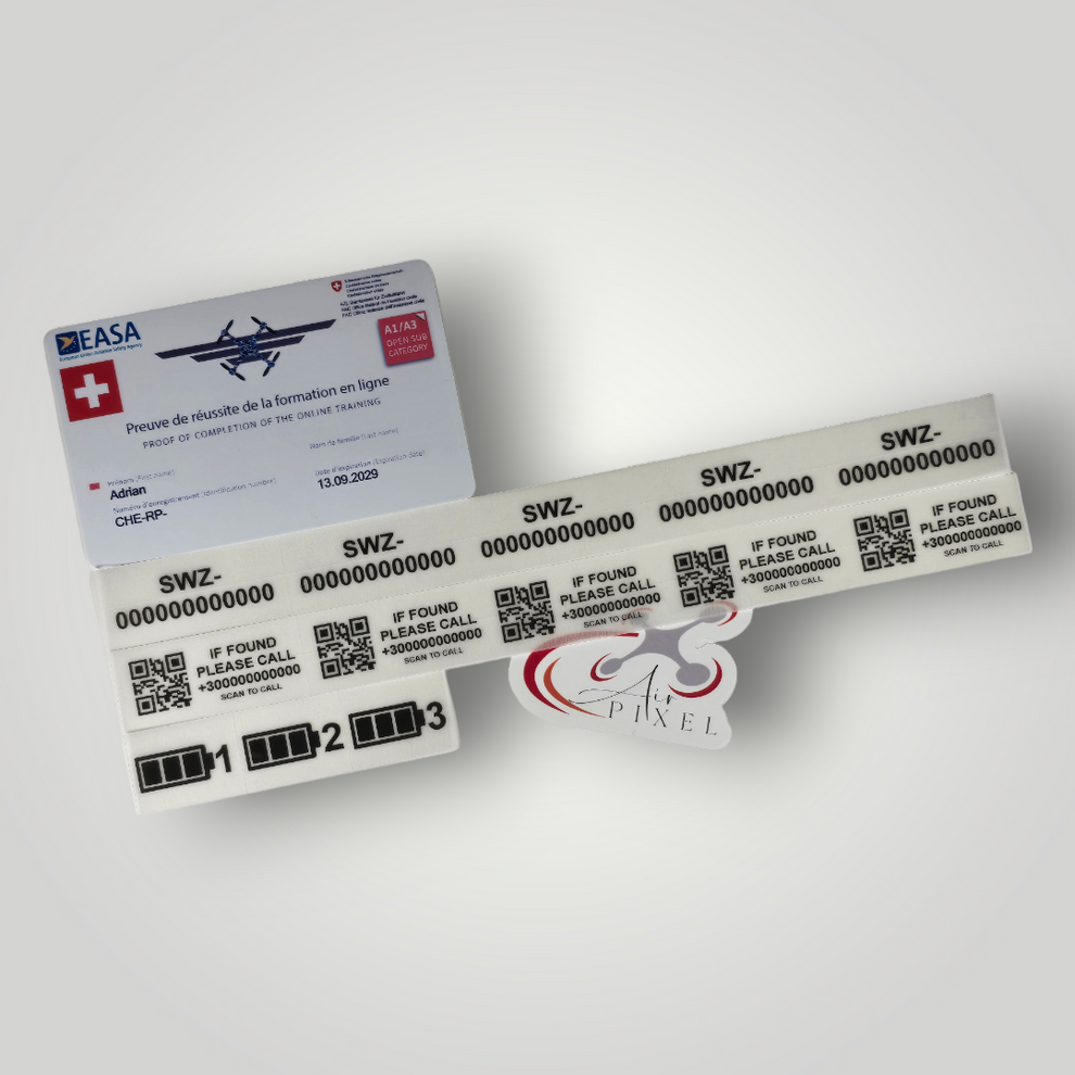 EASA Flyer ID Card and Laminated Sticker Bundle – AirPixel