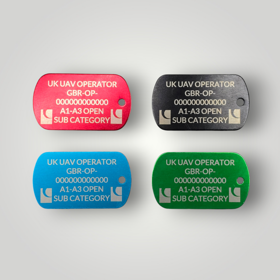 Operator ID Stickers for your drone, we also print CAA flyer ID cards ...